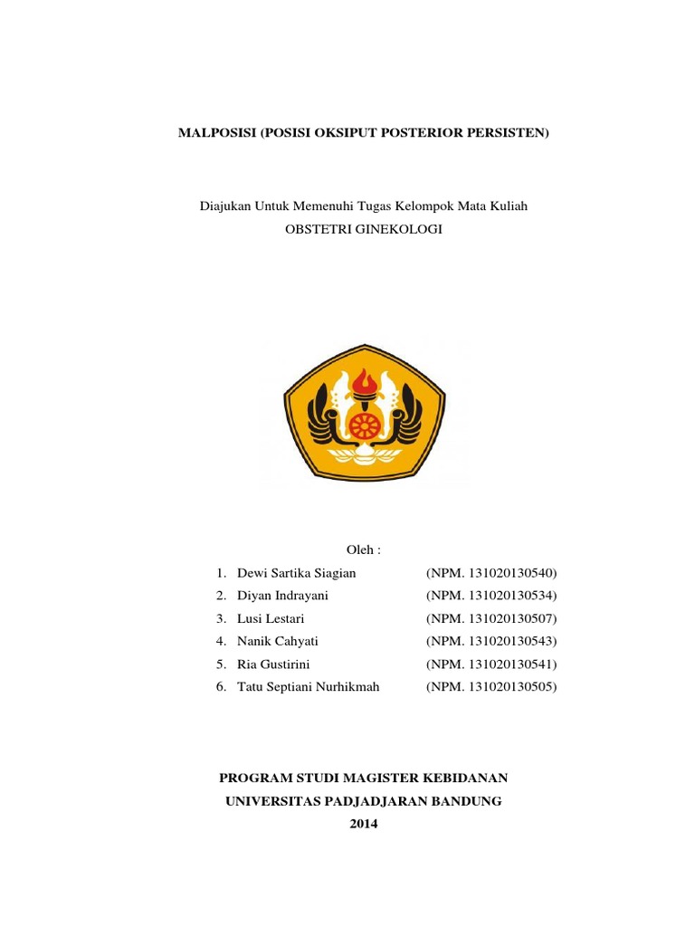 Malposisi Oksiput Posterior | PDF