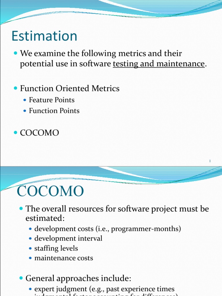 COCOMO Function Points | Download Free PDF | Software | Areas Of Computer Science