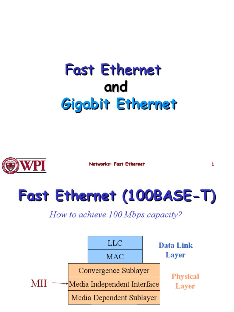 Fast Ethernet | PDF | Ethernet | Communications Protocols