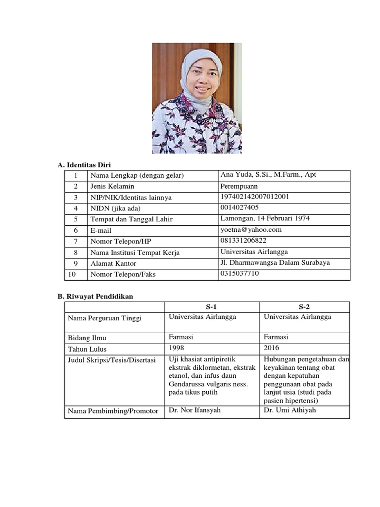 CV Ana Yuda | PDF