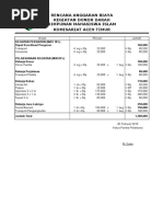 Rencana Anggaran Biaya - Kelompok 1 KKN | PDF