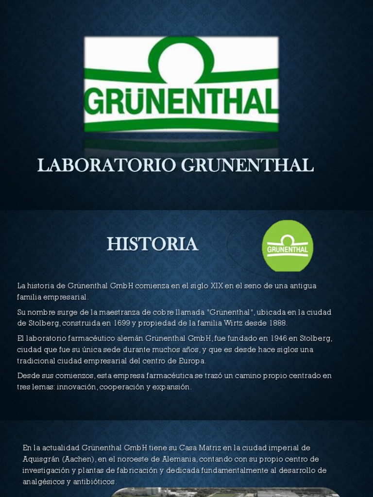 Laboratorio Grunenthal 2 | PDF | Farmacología | Drogas