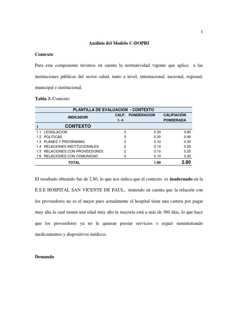 C Dopri | PDF | Hospital | Capital de trabajo