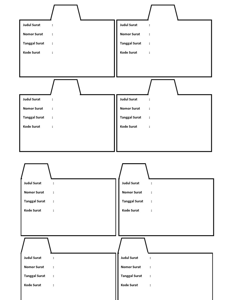 Format Kartu Indeks | PDF