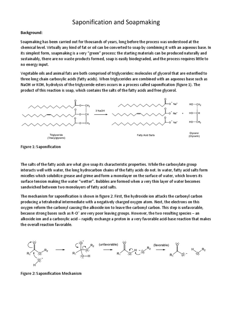 7B Saponification PDF | PDF | Sodium Hydroxide | Physical Chemistry