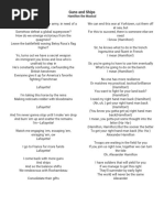 Right Hand Man Lyrics | PDF | Hamilton (Musical) | Alexander Hamilton