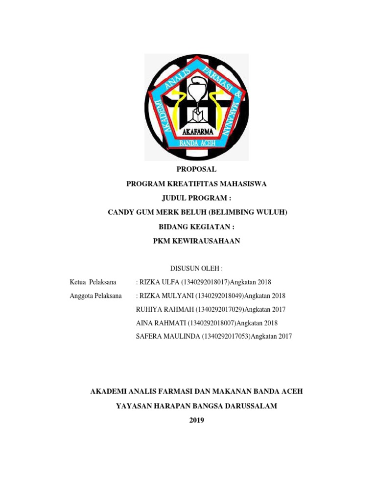 Proposal Candy Gum Belimbing Wuluh | PDF