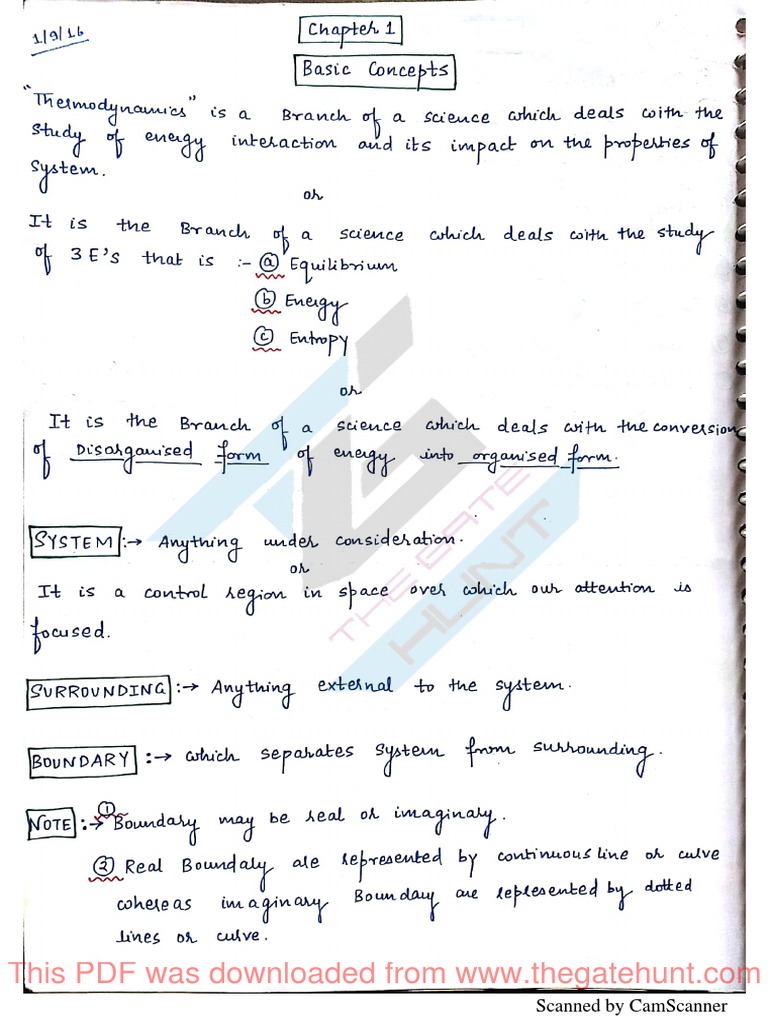 Thermodynamics Full Notes | PDF | Thermodynamics | Continuum Mechanics