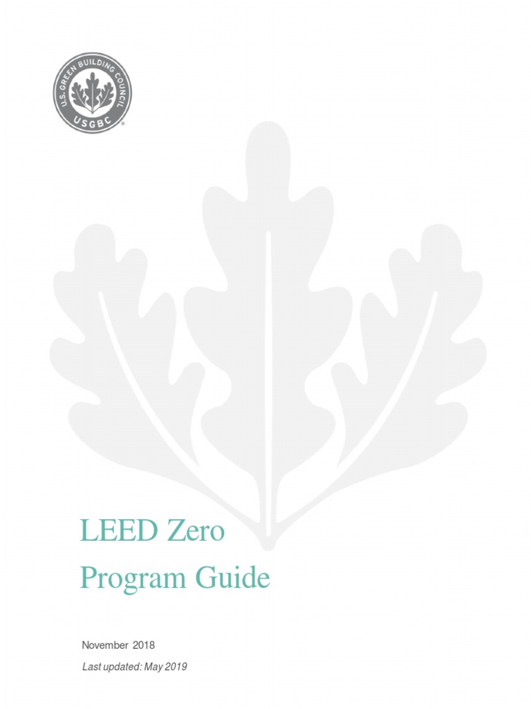 LEED Zero Program Guide Net Zero Water | PDF | Leadership In Energy And ...