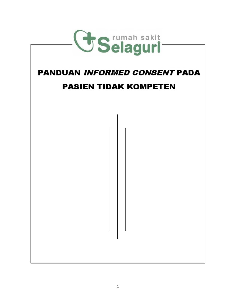 Informed Consent Pasien Tidak Kompeten | PDF | Sains & Matematika