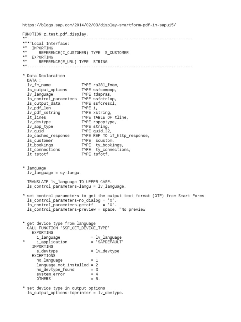 SAPUI5 Smartform PDF Display Guide | PDF | Parameter (Computer Programming) | Computer Engineering