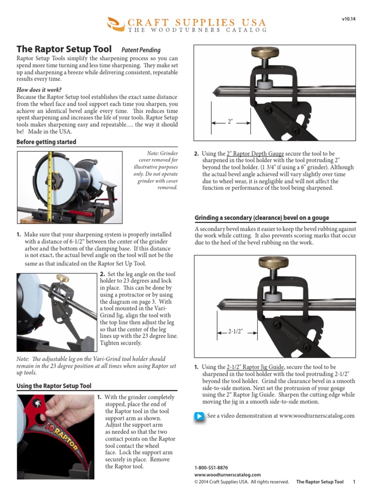 Raptor | PDF | Grinding (Abrasive Cutting) | Metalworking