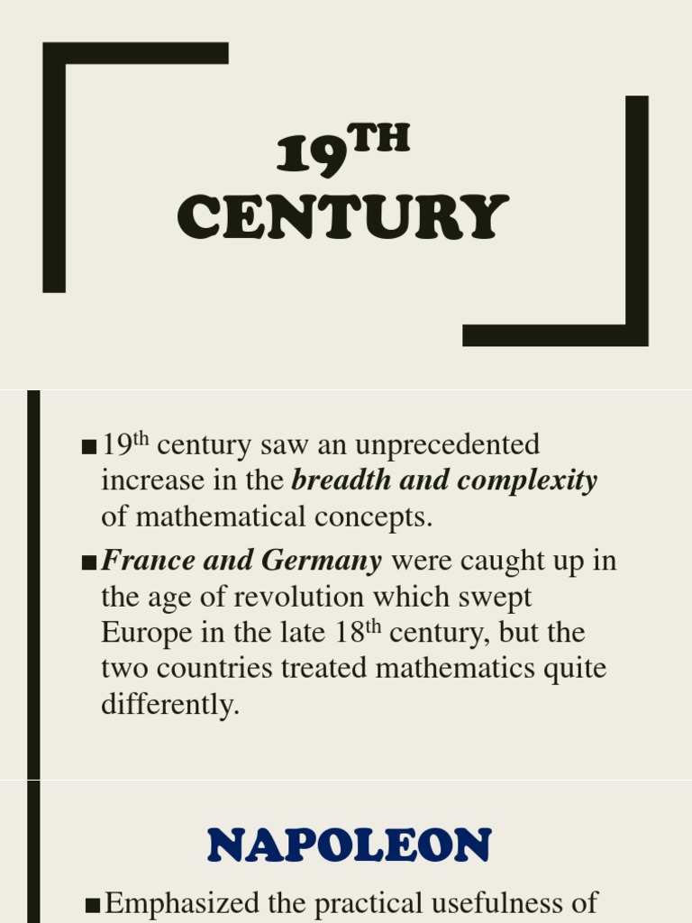 19th CENTURY | PDF | Geometry | Numbers