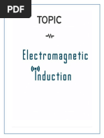Physics Investigatory Project ELECTROMAGNETIC INDUCTION Class 12 | PDF ...