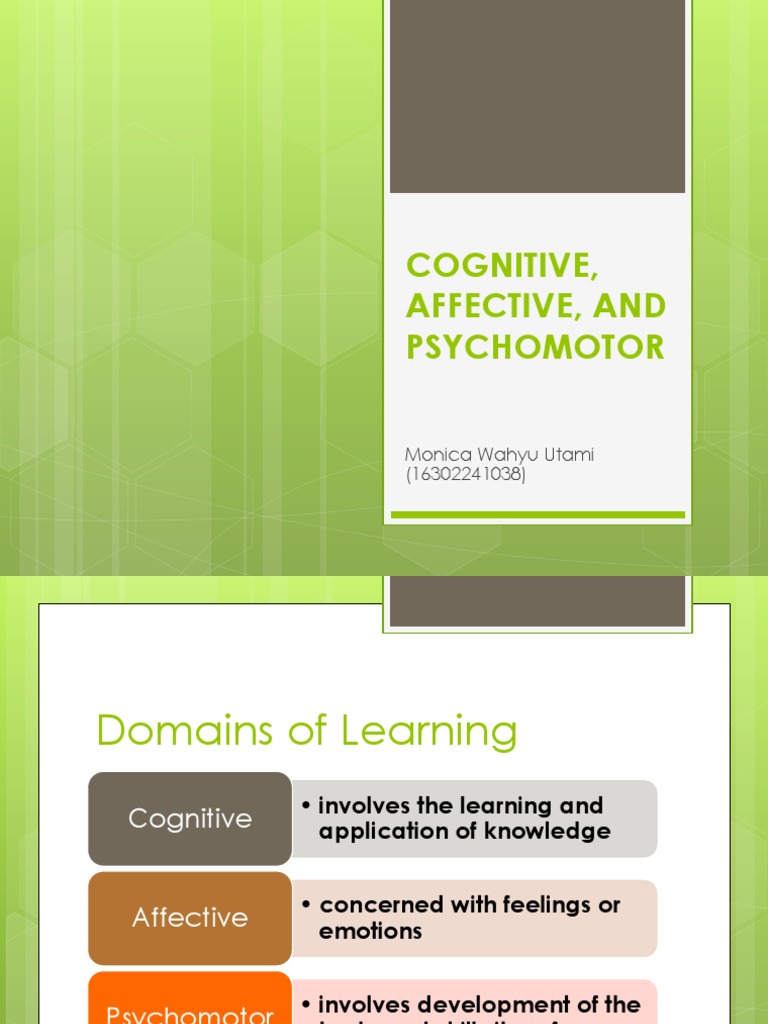 Cognitive, Affective, and Psychomotor | PDF | Affect (Psychology ...