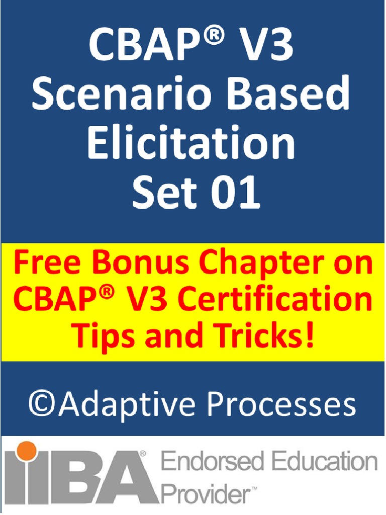 Sample CBAP Elicitation Scenario Based Questions Set 01 | Download Free ...