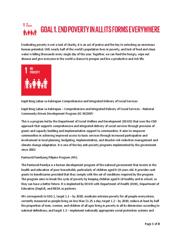 Anti-Poverty Programs in the Philippines | PDF | Public Health | Poverty