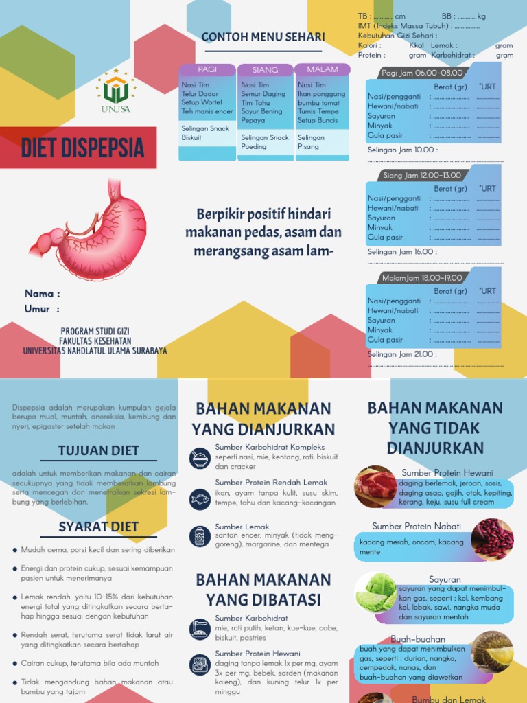Diiet Dispepsia Leaflet | PDF