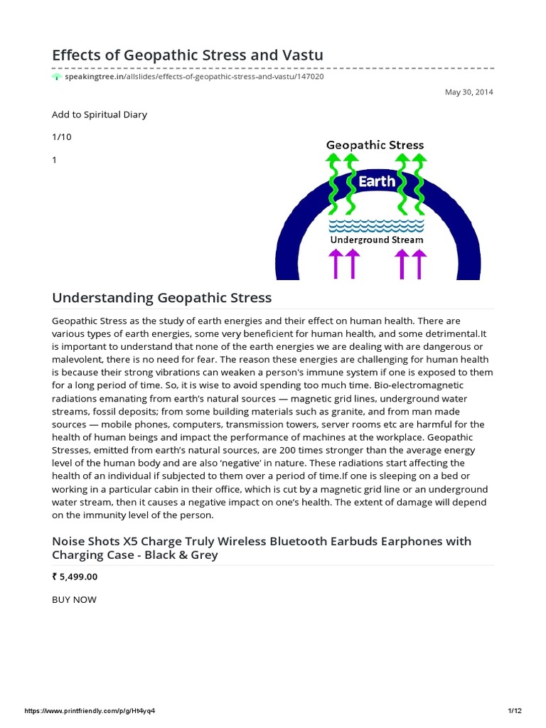 Effects of Geopathic Stress and Vastu | PDF | Electromagnetic Radiation ...
