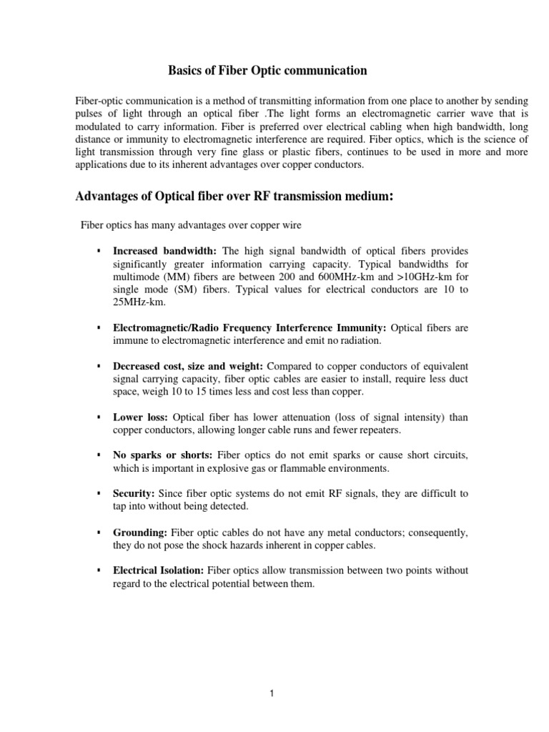Radio Frequency Over Fiber | PDF | Optical Fiber | Transmission Medium