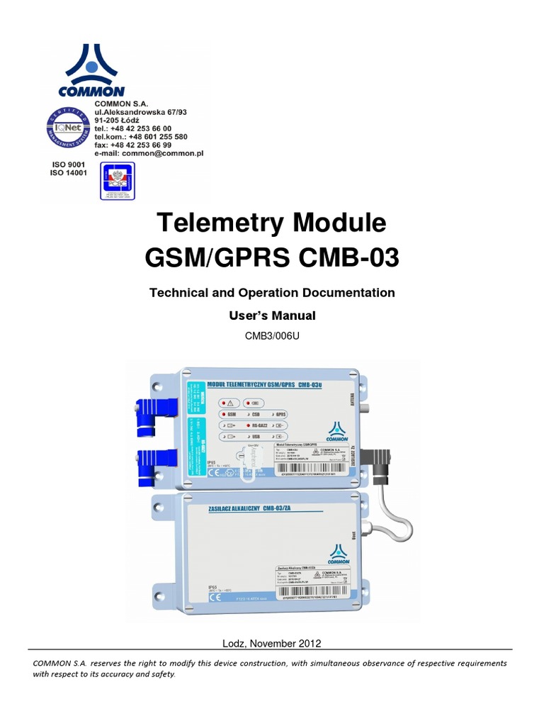 CMB-03 Operating Manual | Download Free PDF | Electrical Connector ...