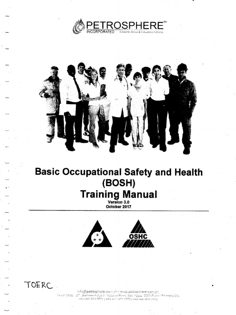 Basic Occupational Safety and Health Manual | PDF