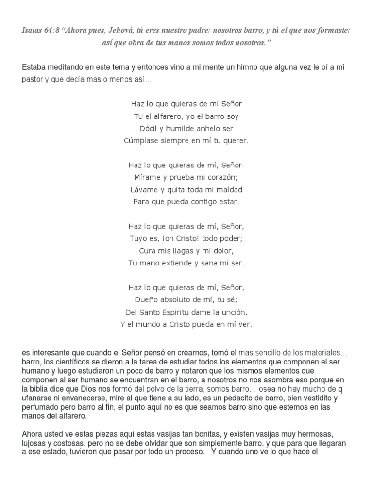 Barro en Manos Del Alfarero | PDF | Cristo (título) | Jacob