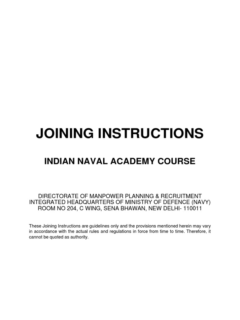 Joining Instructions - Inac | PDF | Banks | Clothing