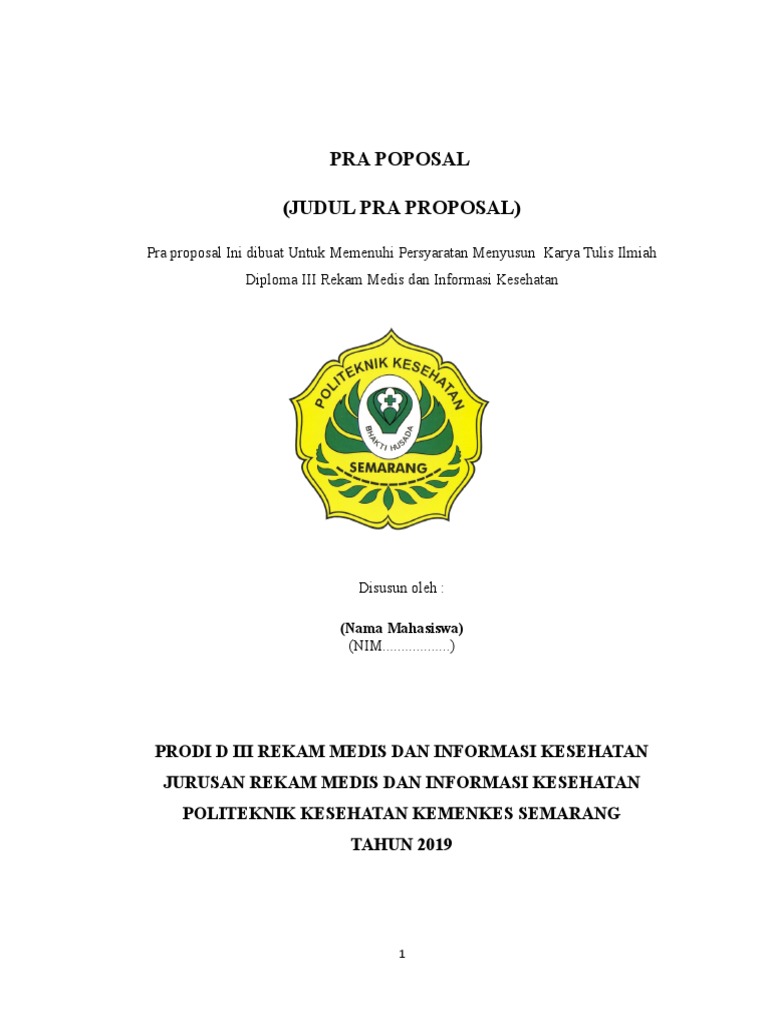 Contoh Format Mini Proposal | PDF | Seni