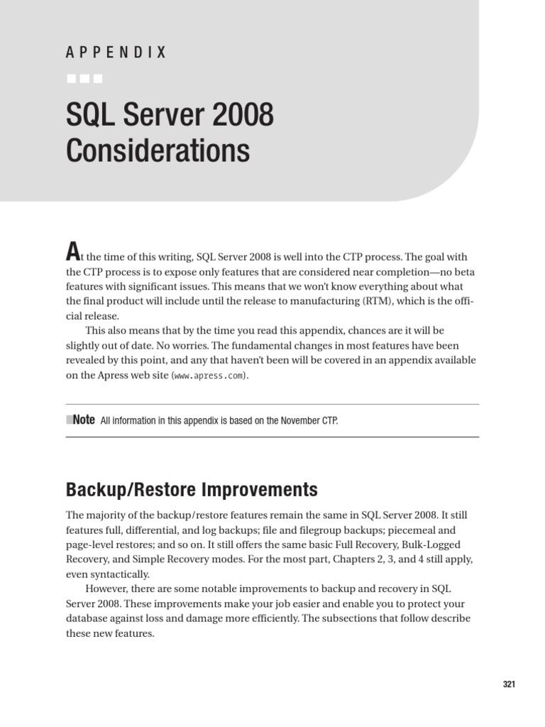 Pro SQL Server Disaster Recovery | PDF | Backup | Microsoft Sql Server