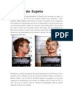 Semana 16 Forense, Informe Pericial Jefrey Dahmer, Listo | PDF | Conceptos psicologicos | Sicología