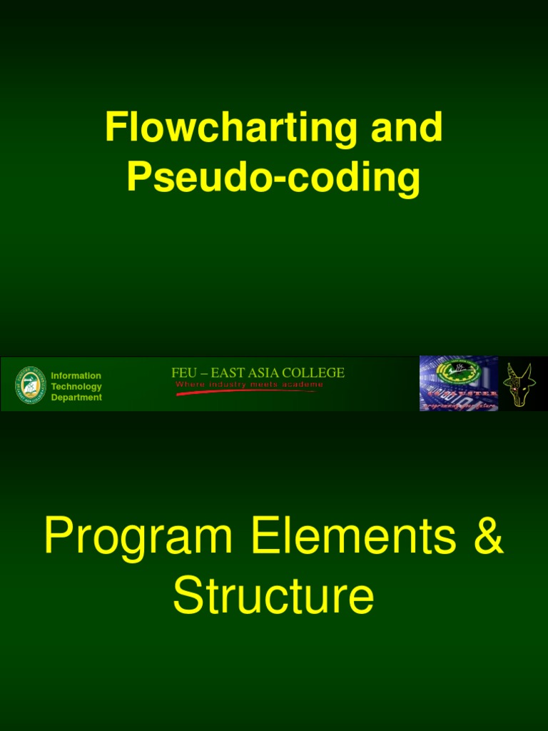 FEU EAC ITES103 ITEI103 Flowcharting and Pseudocoding | PDF ...