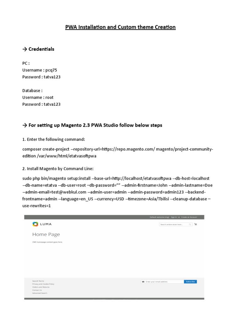 Pwa Documentation - V4 | PDF | Web Server | Internet & Web
