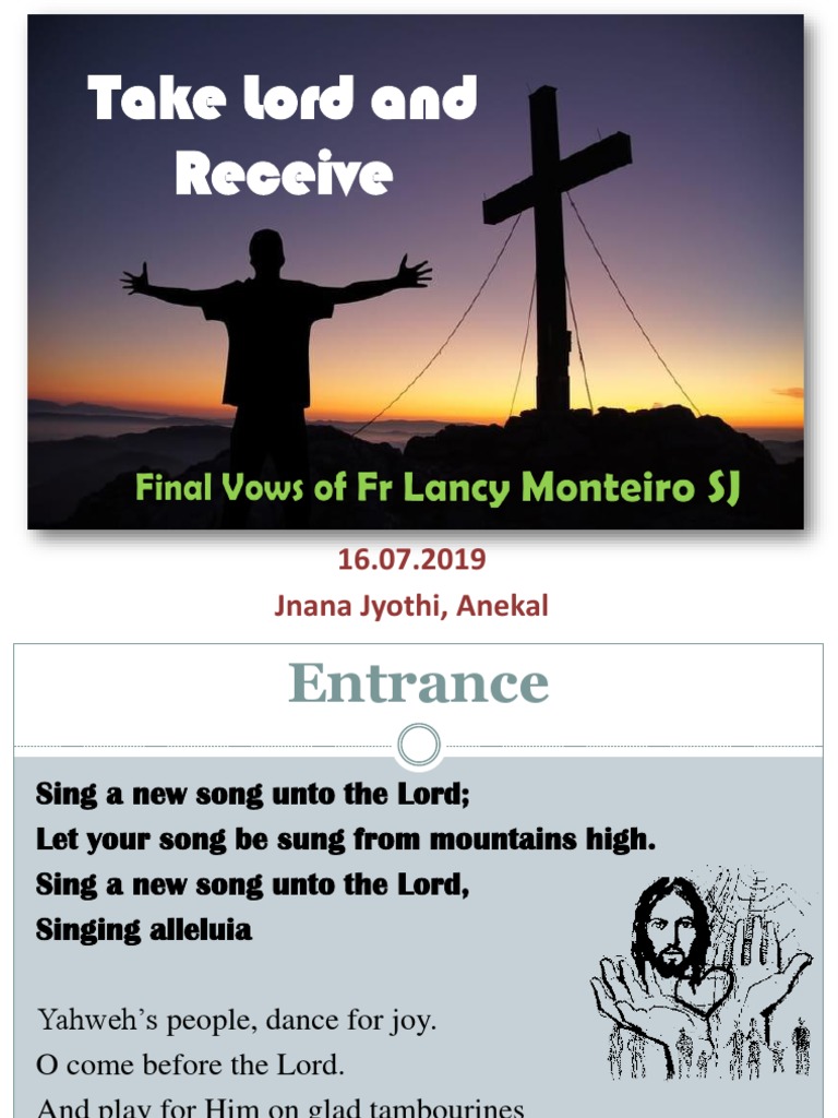 Take Lord and Receive Lancy | PDF | God The Father | Religious ...
