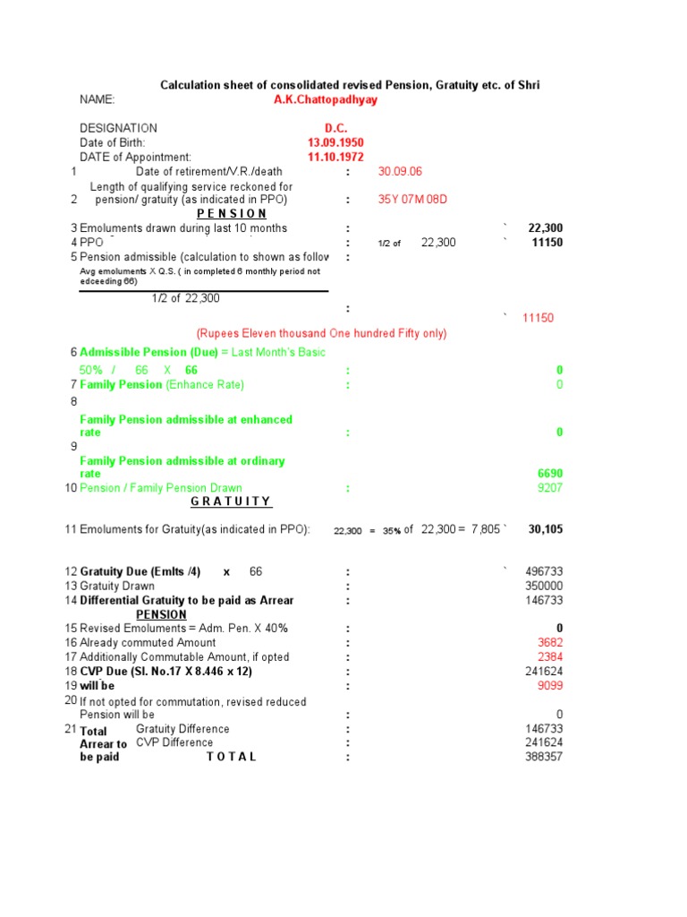 Format Pension | PDF | Pension | Personal Finance