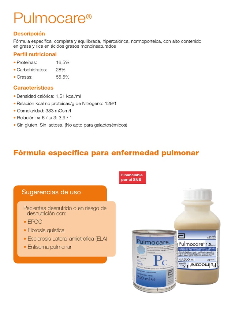 Pulmocare | PDF | Nutrición | Dieta y nutrición