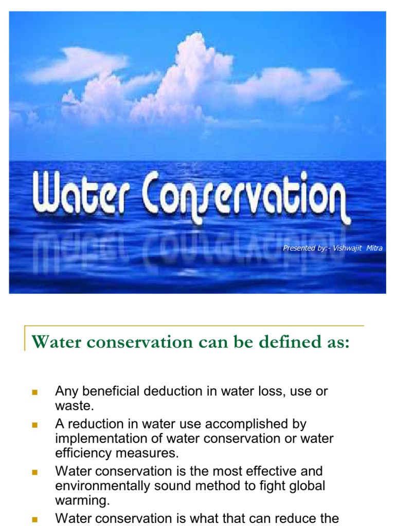 Water Conservation Strategies Overview | PDF | Reclaimed Water | Water ...