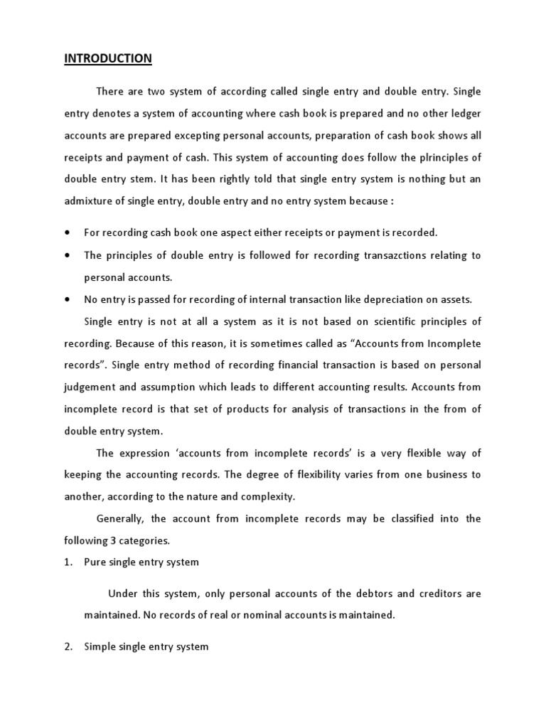 Accounting For Incomplete | PDF | Bookkeeping | Accounting