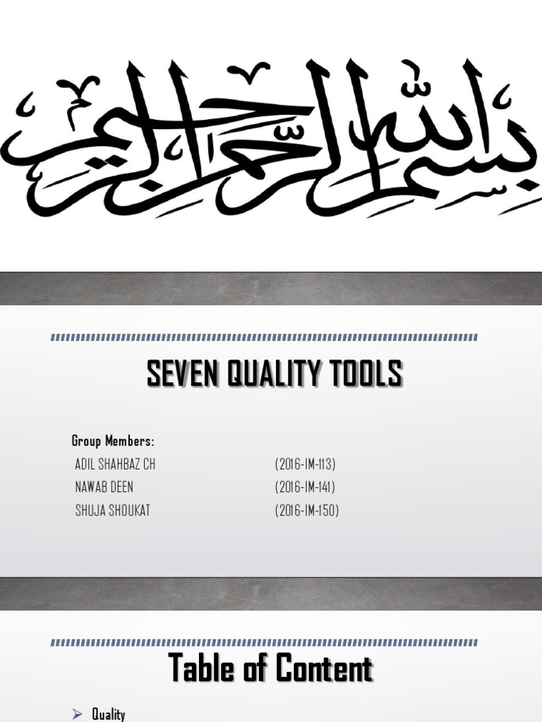 Seven Quality Control Tools | PDF | Causality | Business