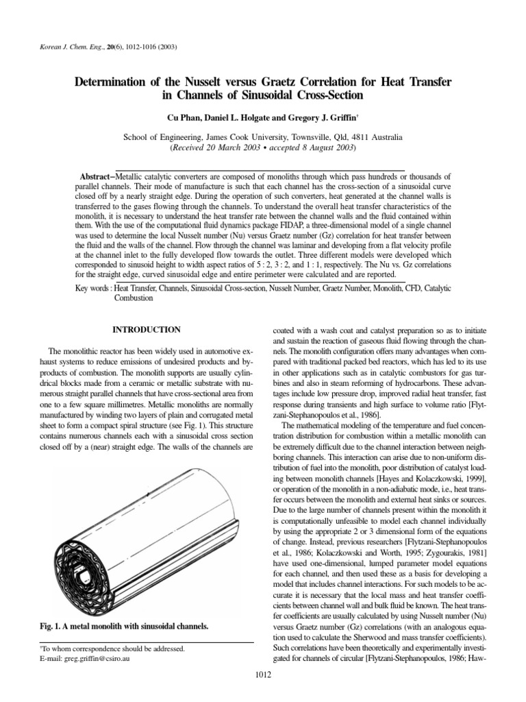 Graetz Number Fulltext | PDF | Fluid Dynamics | Materials Science
