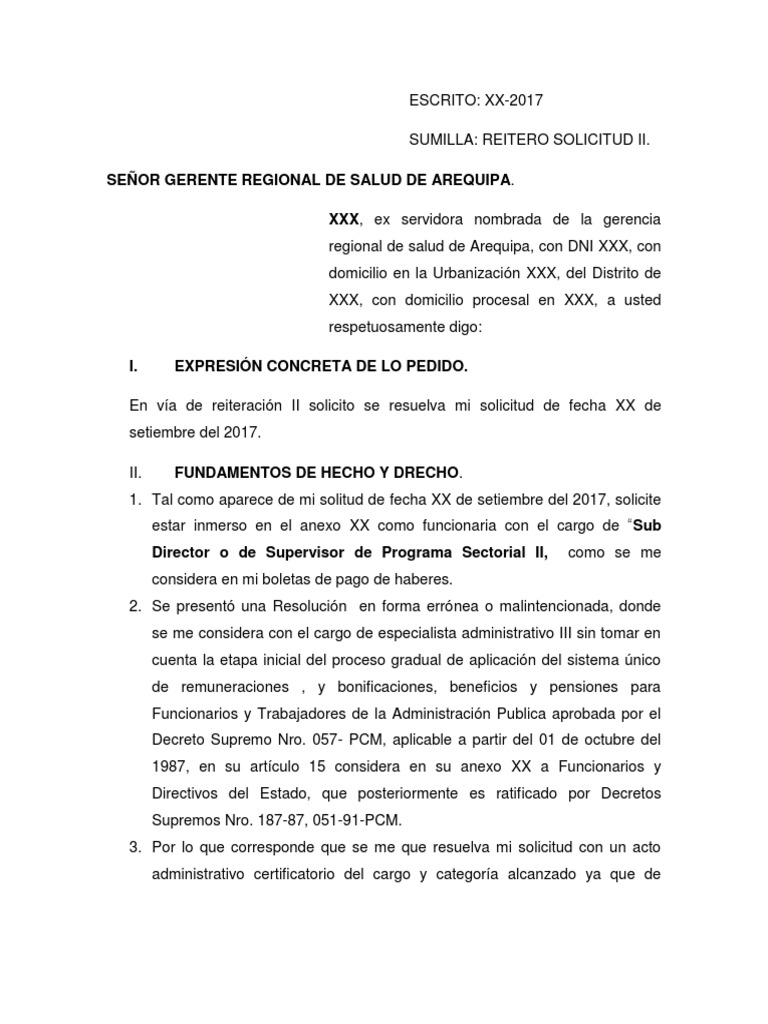 Modelo de Reiteracion | PDF | Derecho
