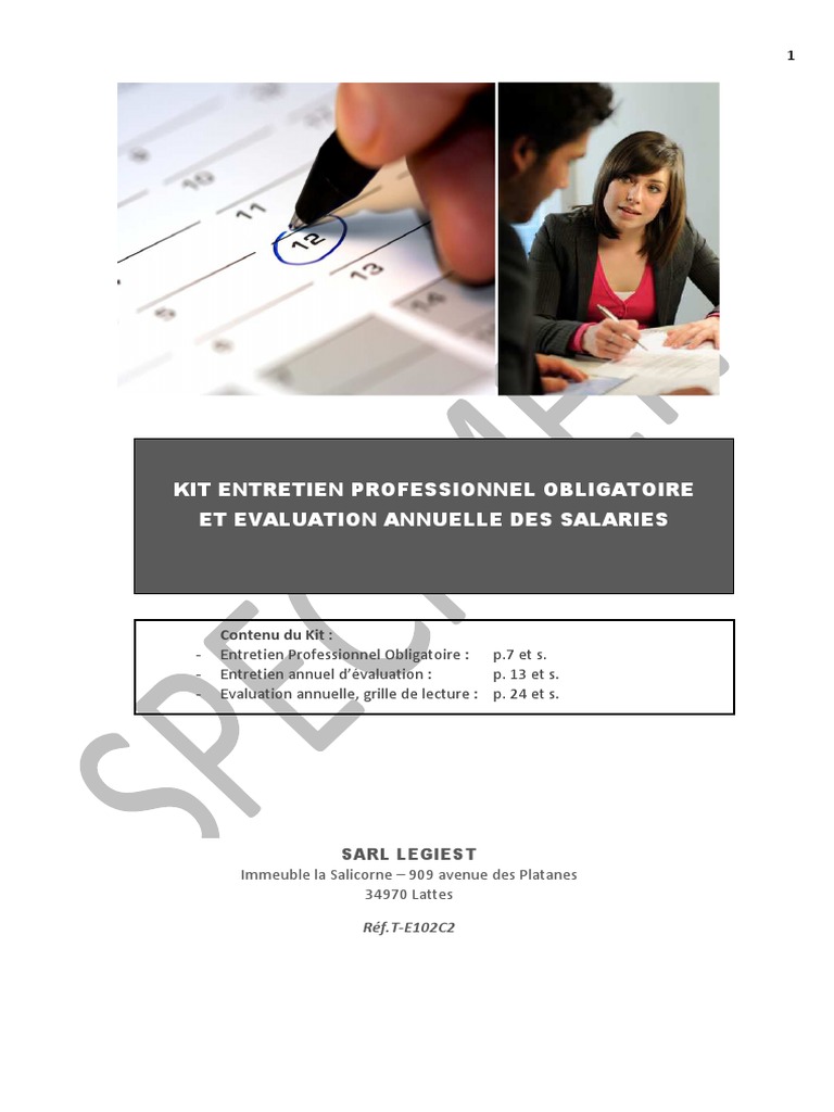 Entretien Professionnel Obligatoire LEGIEST | PDF | Gouvernement | Travail