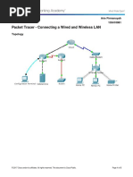 4.2.4.5 Packet Tracer - Connecting A Wired and Wireless LAN Instructions | PDF | Router ...