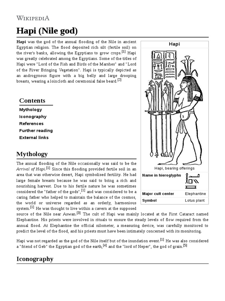Hapi | PDF | Ancient Egypt