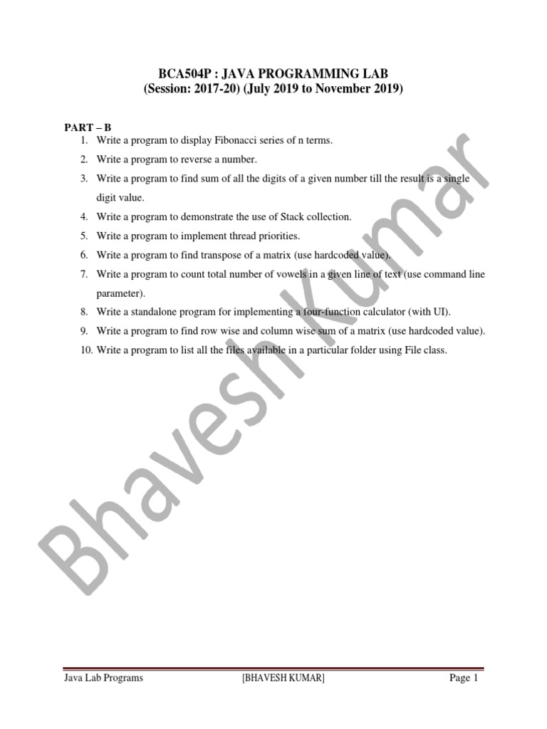 Part-B - (BCA 2017-20 Batch) | PDF | Software | Computer Engineering