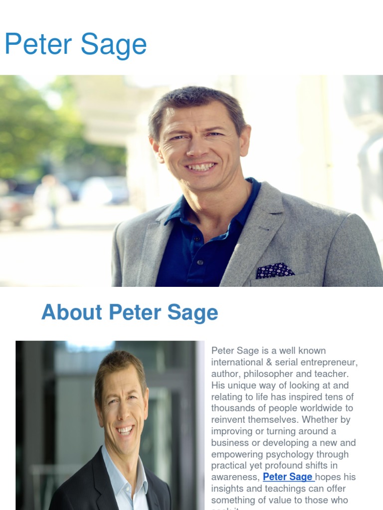 Peter Sage PDF | Psychology | Behavioural Sciences