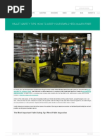 Pallet Positioning for Warehouse Safety | PDF | Pallet | Warehouse