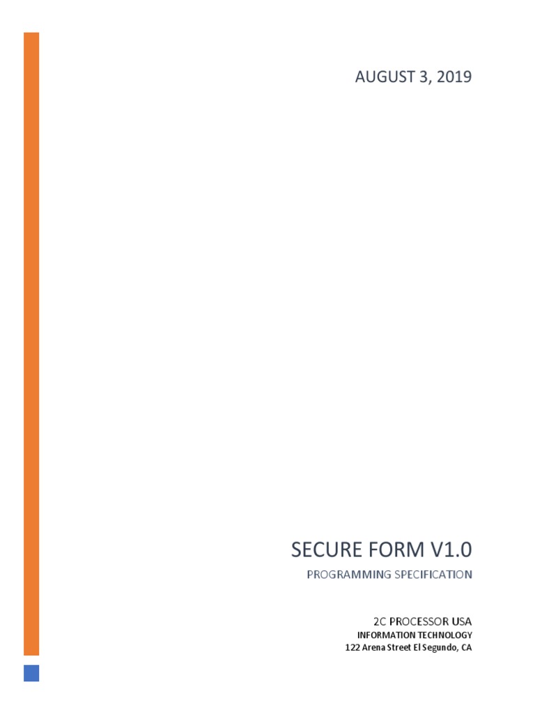 SecureForm PDF | PDF | Html Element | Credit Card