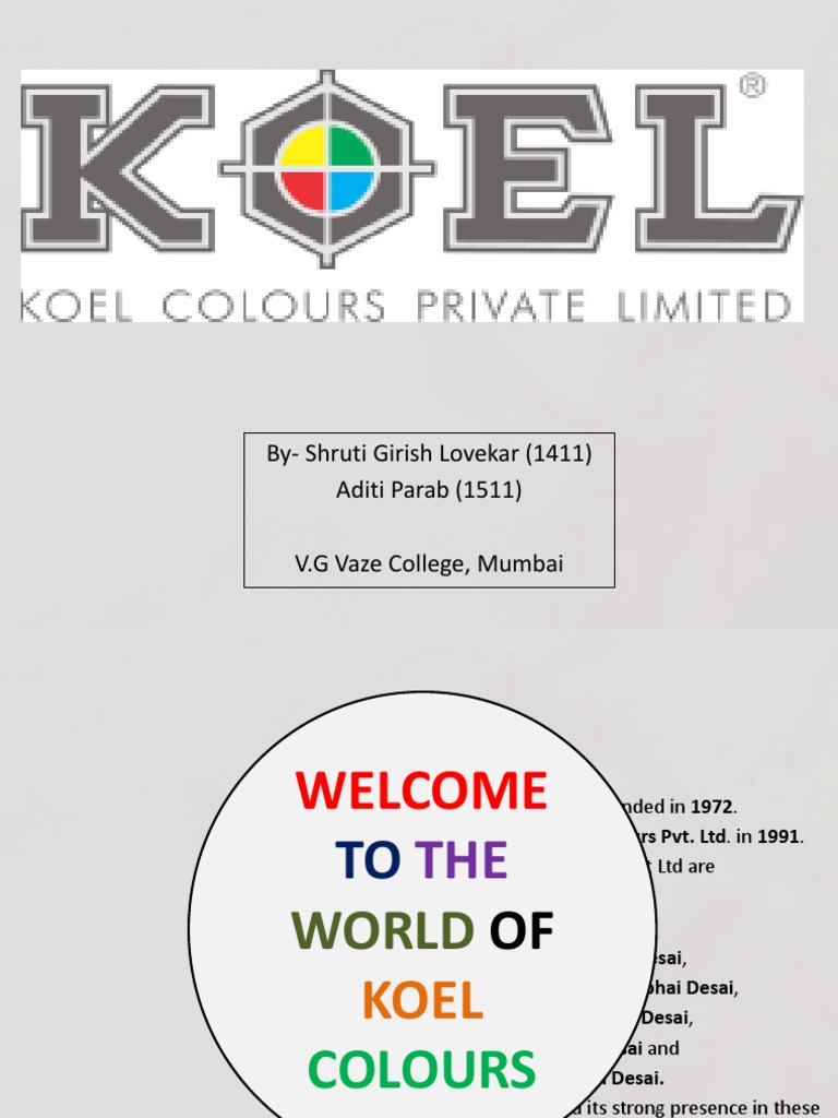Koel Colours FINAL | PDF | Cosmetics | Pigment