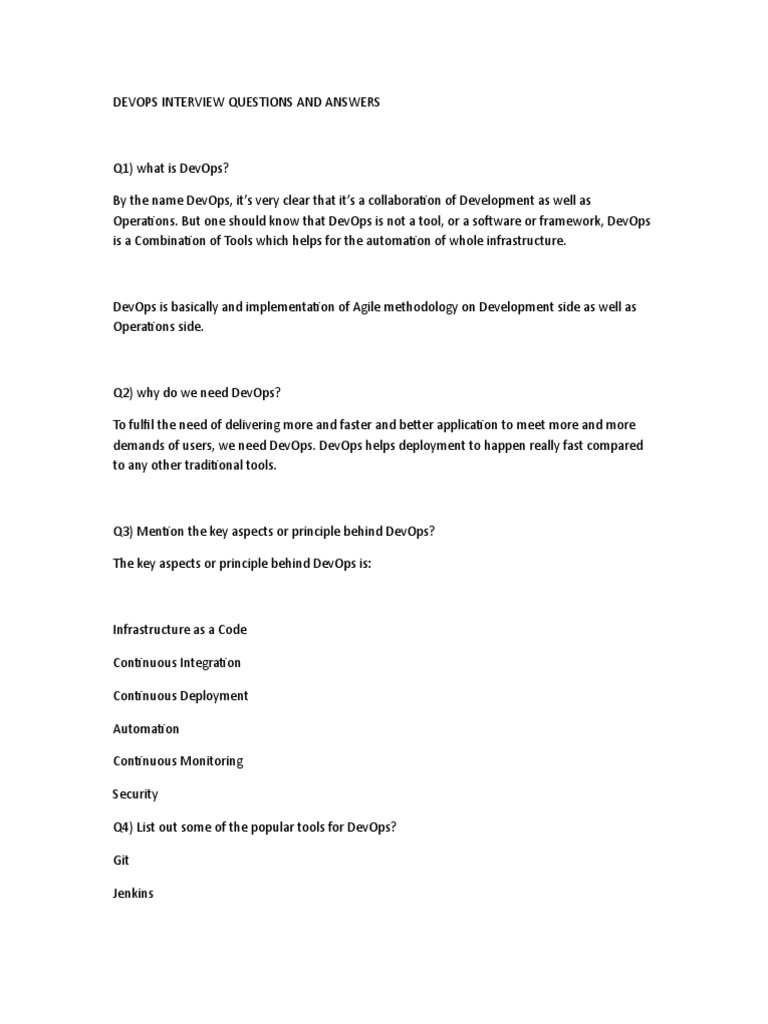 DevOps - Q Ans A | PDF | Version Control | Information Technology Management
